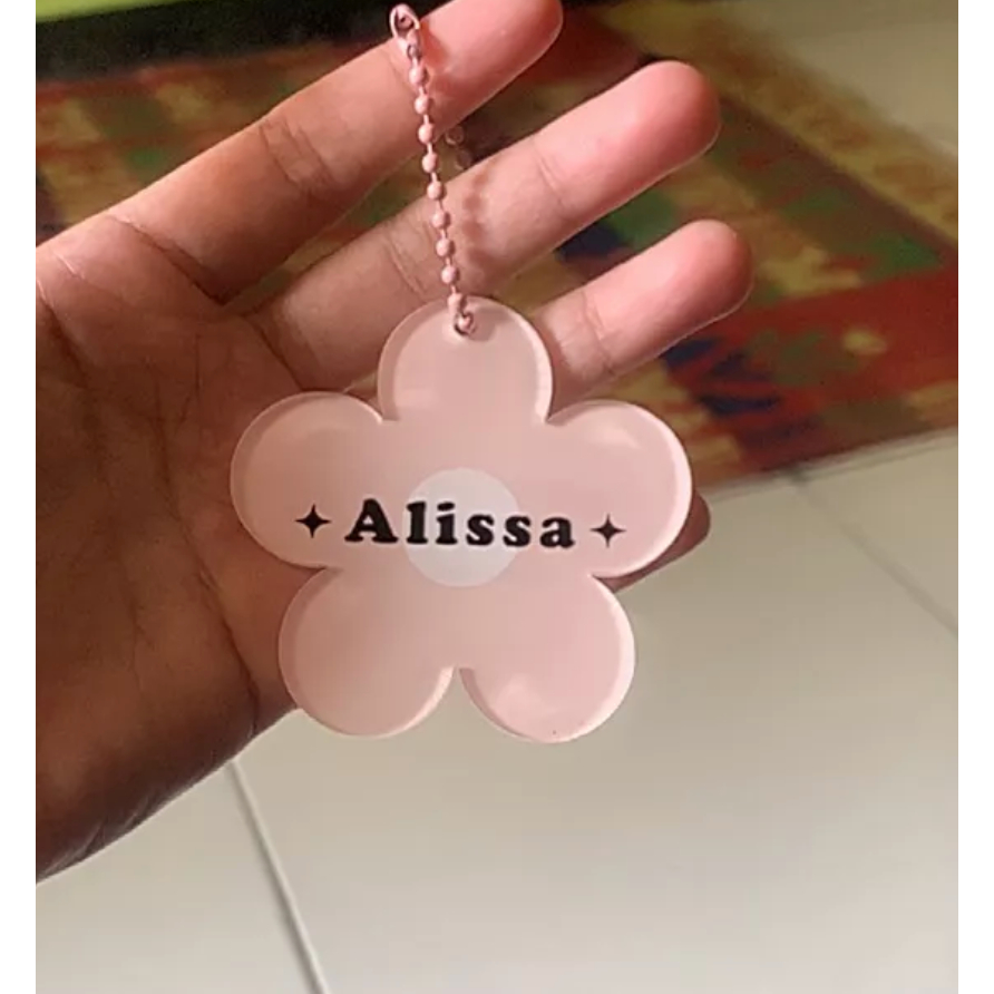 Jual BESI MERICA TAG PRINTING BUNGA DAISY/ GANTUNGAN FREE NAMA ...