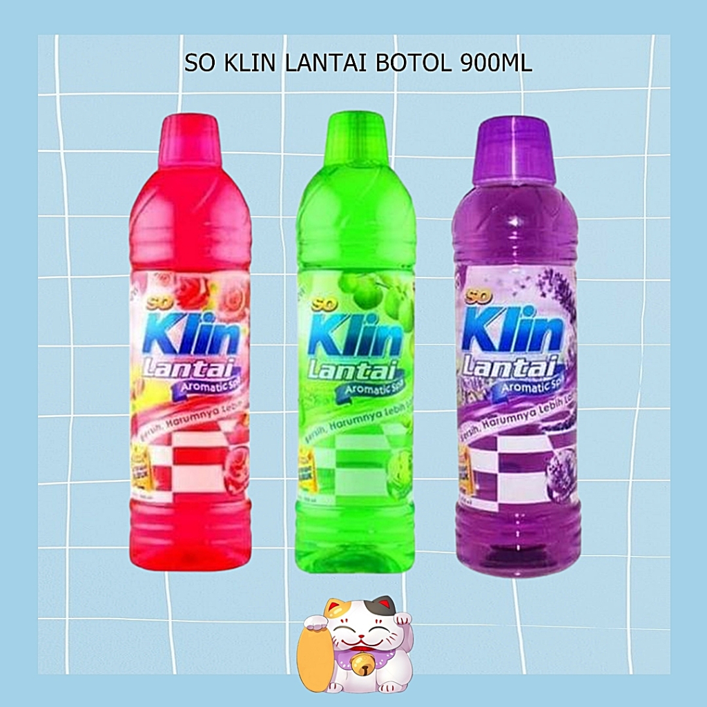 Jual So Klin Lantai Botol 900ml / Soklin Pembersih Lantai | Shopee ...