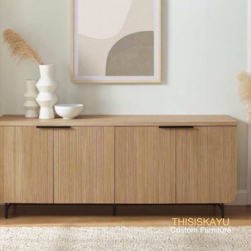 Jual BUFFET KAYU JATI ASLI GAYA SKANDINAVIA EROPA KLASIK MODERN ...