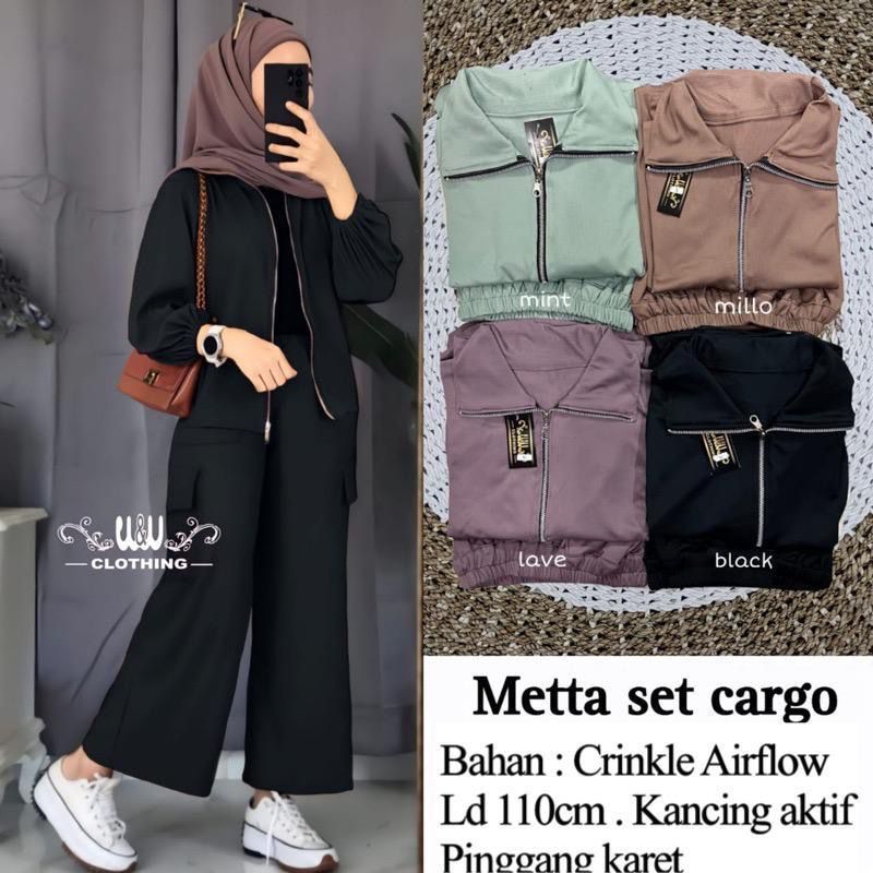 Jual CARLA SET CARGO / ONE SET WANITA CARLA CARGO CRINKLE AIRFLOW LD 110 CM TERLARIS | Shopee ...