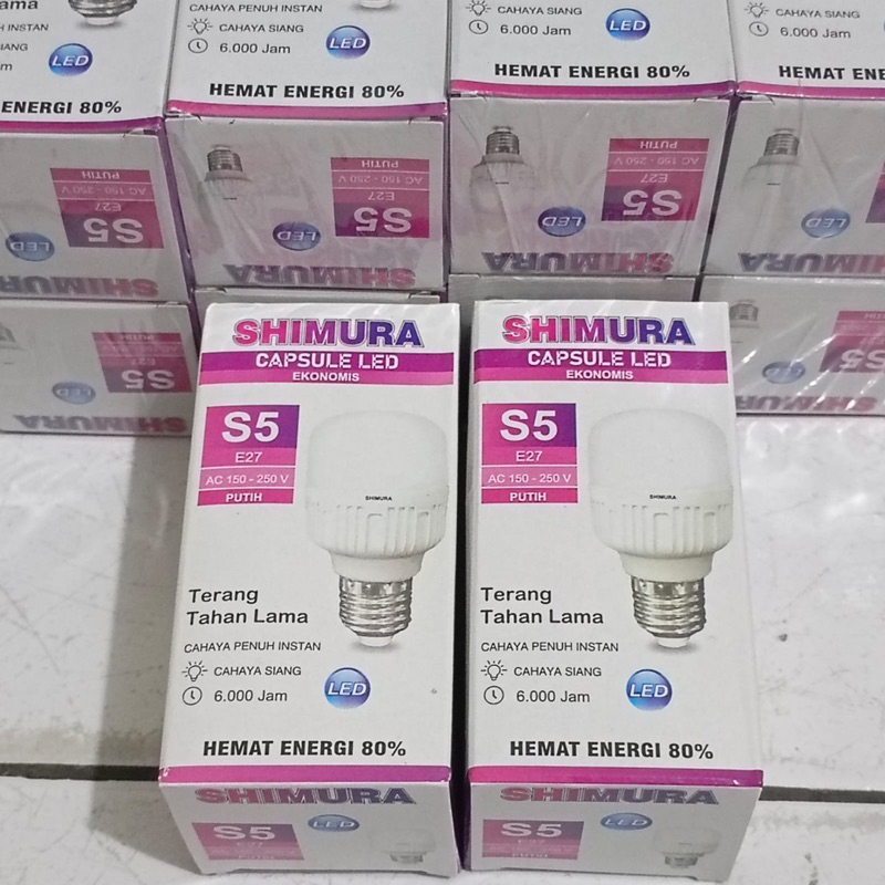 Jual Bohlam Lampu LED Capsule Shimura 5 Watt Ekonomis Terang tahan Lama ...