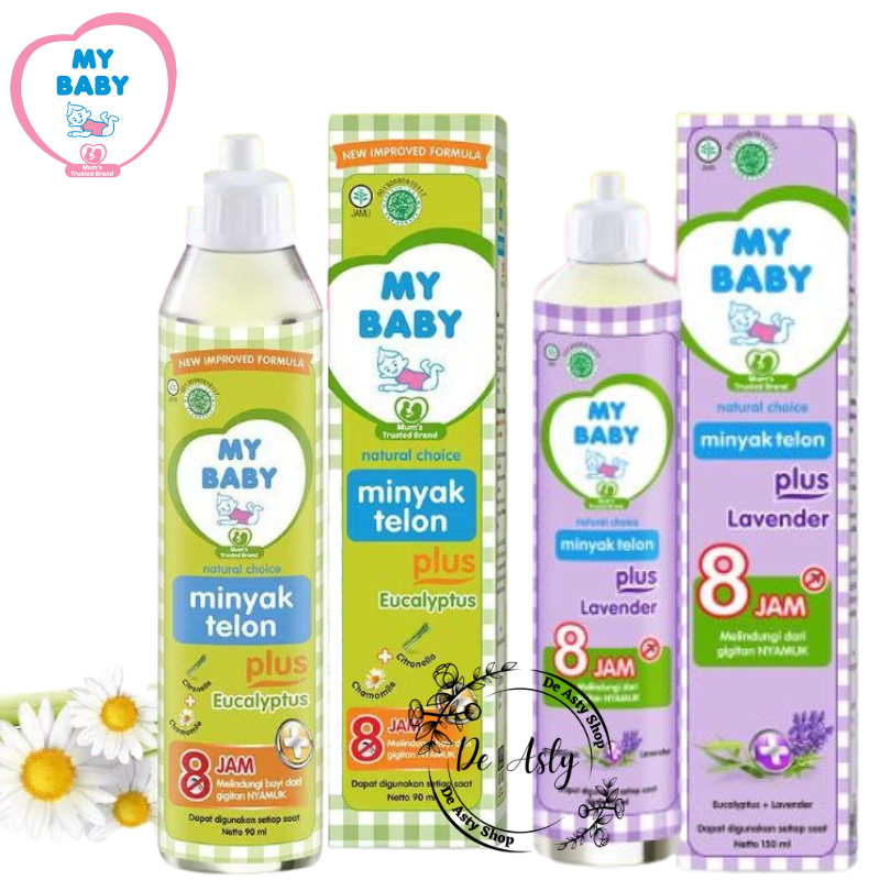 Jual MY BABY Minyak Telon Plus Eucalyptus & Lavender Anti Nyamuk 150ml | Shopee Indonesia