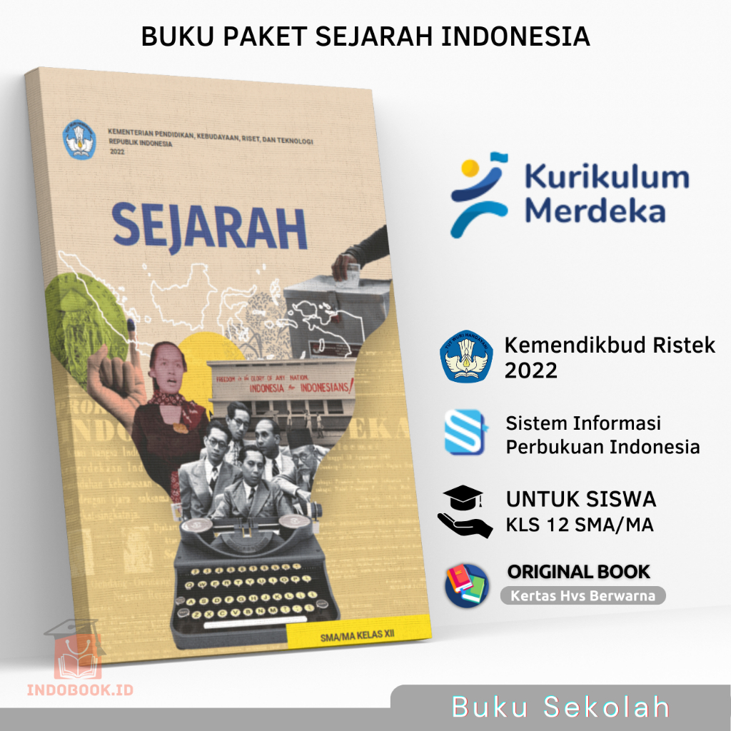 Jual BUKU PAKET SEJARAH INDONESIA KELAS 12 SMA SMK KURIKULUM MERDEKA Buku Siswa Mata Pelajaran ...