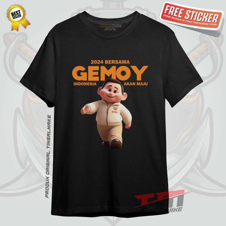 Jual DTF | Koas Viral GEMOY V1 Prabowo Gemoy Lucu Terbaru - Kaos Pemilu ...