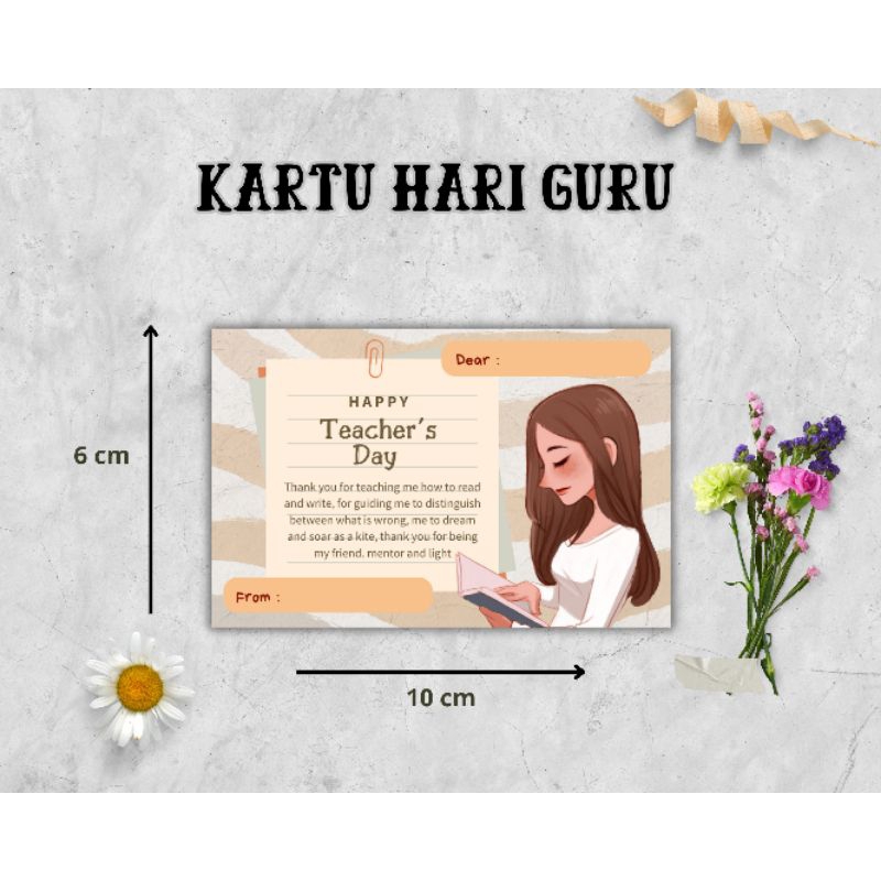 Jual Kartu Hari Guruselamat Hari Gurugreating Card Hari Guru Shopee Indonesia