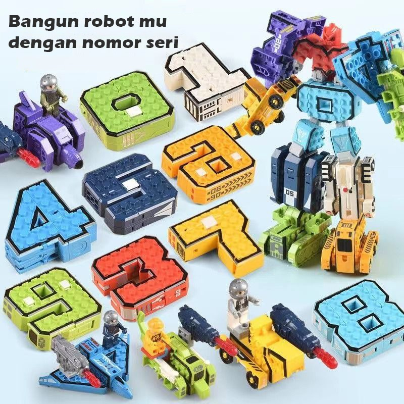 Jual MAINAN ROBOT TRANSFORMER RAKITAN ANGKA / MAINAN Transformer MECH ...