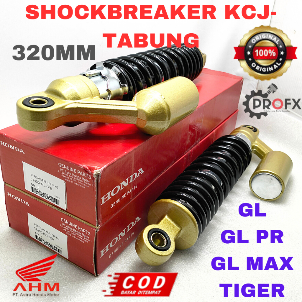Jual SHOCKBREAKER KCJ TABUNG HONDA TIGER GL MEGAPRO ORI ASLI AHM SHOK BELAKANG SOK BEKER UKURAN ...
