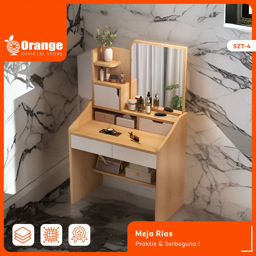 Jual Ghl-Meja Rias Cermin Meja Nakas Warna Maple Dressing Table Yang ...
