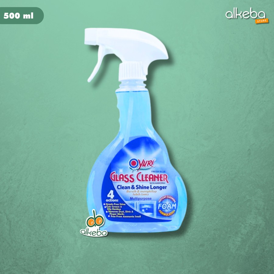 Jual Yuri Glass Cleaner 500 ml Botol Spray Semprot Cairan Pemebrsih ...