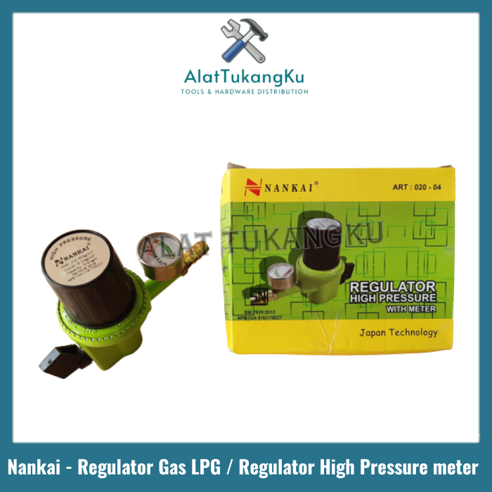 Jual Nankai Regulator High Pressure / NANKAI REGULATOR KEPALA GAS LPG PRESSURE + METER SNI ...