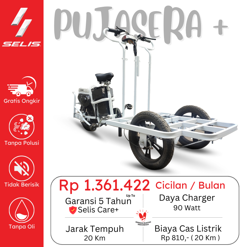 Jual SELIS - Sepeda listrik tipe Pujasera ( Tanpa Box ) Gerobak Listrik ...