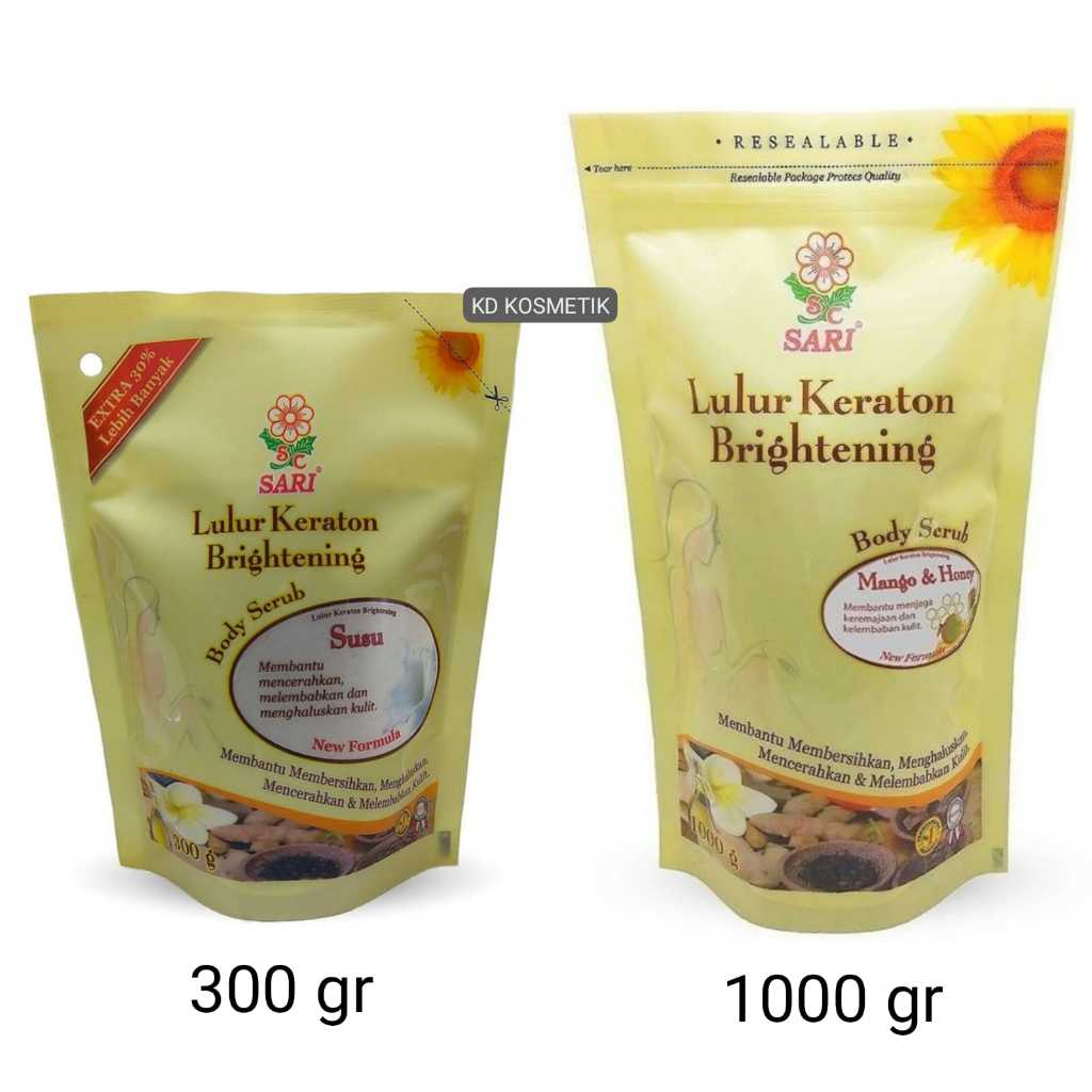 Jual Sari Lulur Keraton Brightening Susu/Milk/Bengkuang#SARI LULUR ...