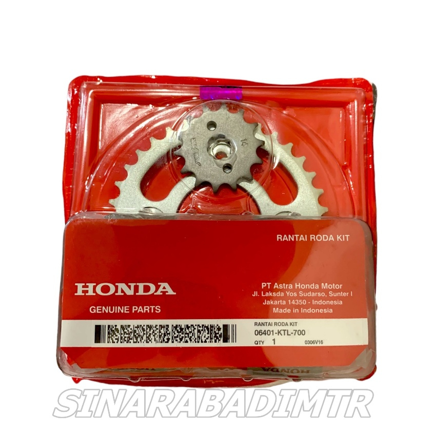 Jual Gear Set Gir Paket Honda Supra Fit New , Supra x 125 , Revo lama KTL ( Gear Set + Rantai ...