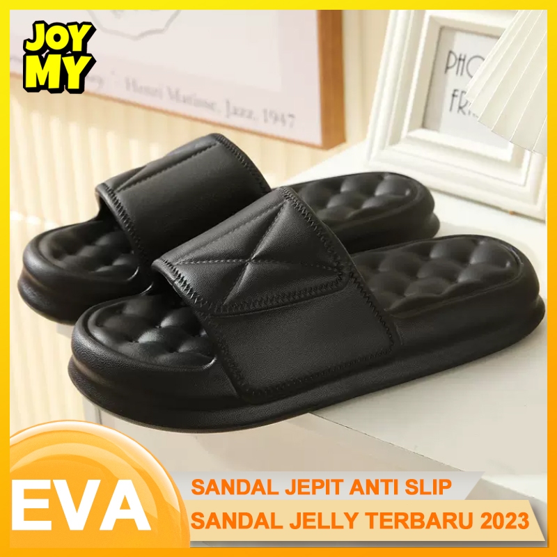 Jual Joymy Sandal Pria Jelly kekinian casual 2024 keren dewasa Sendal ...