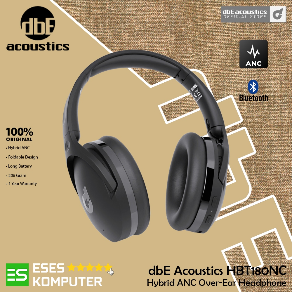 Jual Headset dbE HBT180NC Hybrid ANC Bluetooth Over-Ear Headphone ...