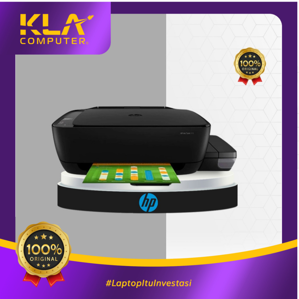 Jual HP Ink Tank 315 Print Scan Copy All in One Printer | Shopee Indonesia