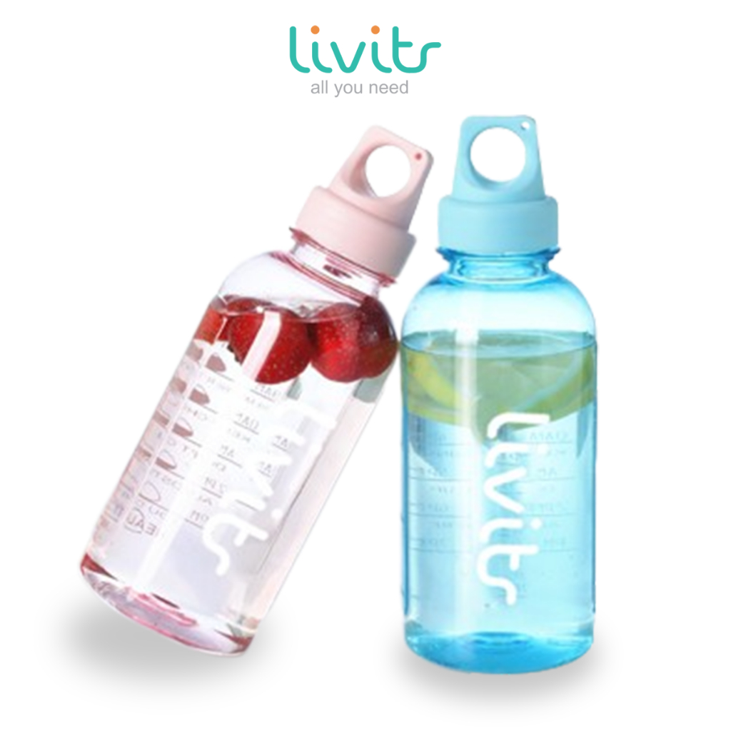 Jual Livits Botol Minum 500 ML Portable Botol Minum Anti Tumpah ...