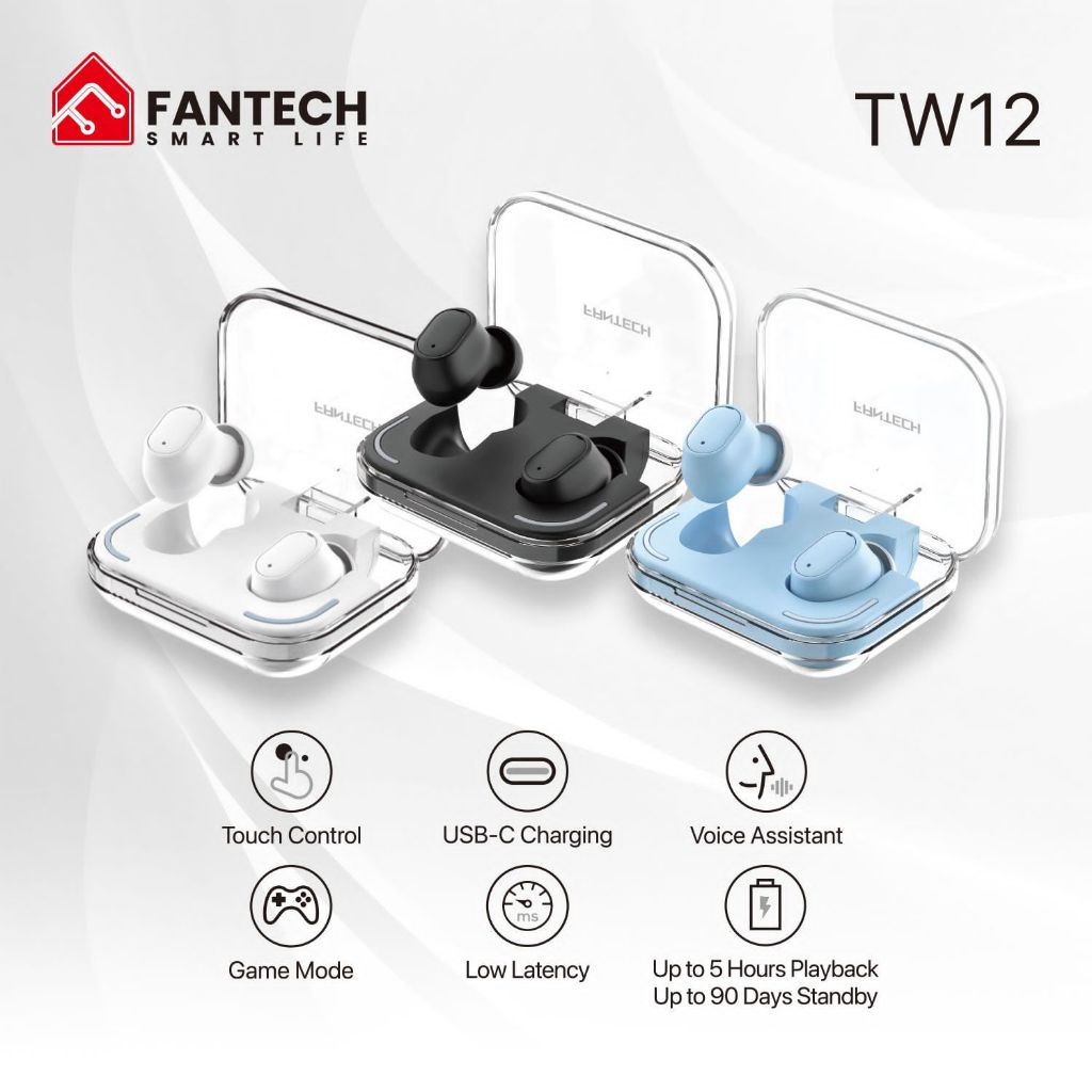 Jual Fantech WAVE 12 TW12 | TWS Bluetooth Earbuds with Microphone ...