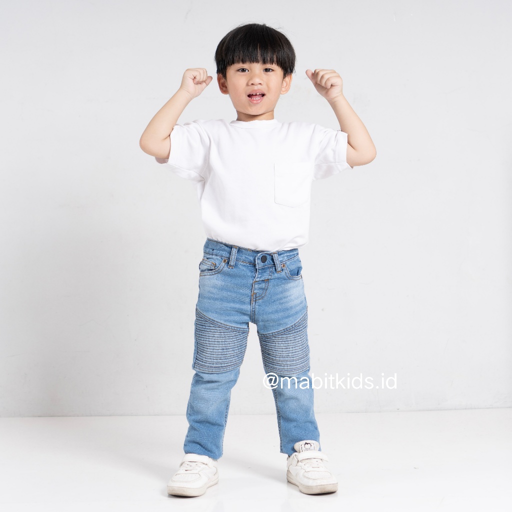 Jual MABITKIDS.ID Celana Jeans Anak Panjang Model Bikers BK02 | Shopee Indonesia