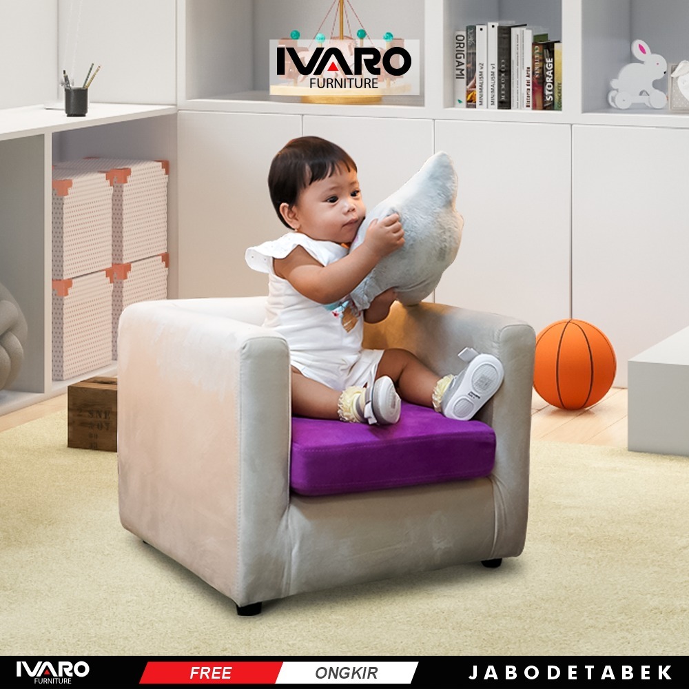 Jual Sofa Seater / Kursi Anak / Sofa Minimalis Kamar anak Guina IVARO ...