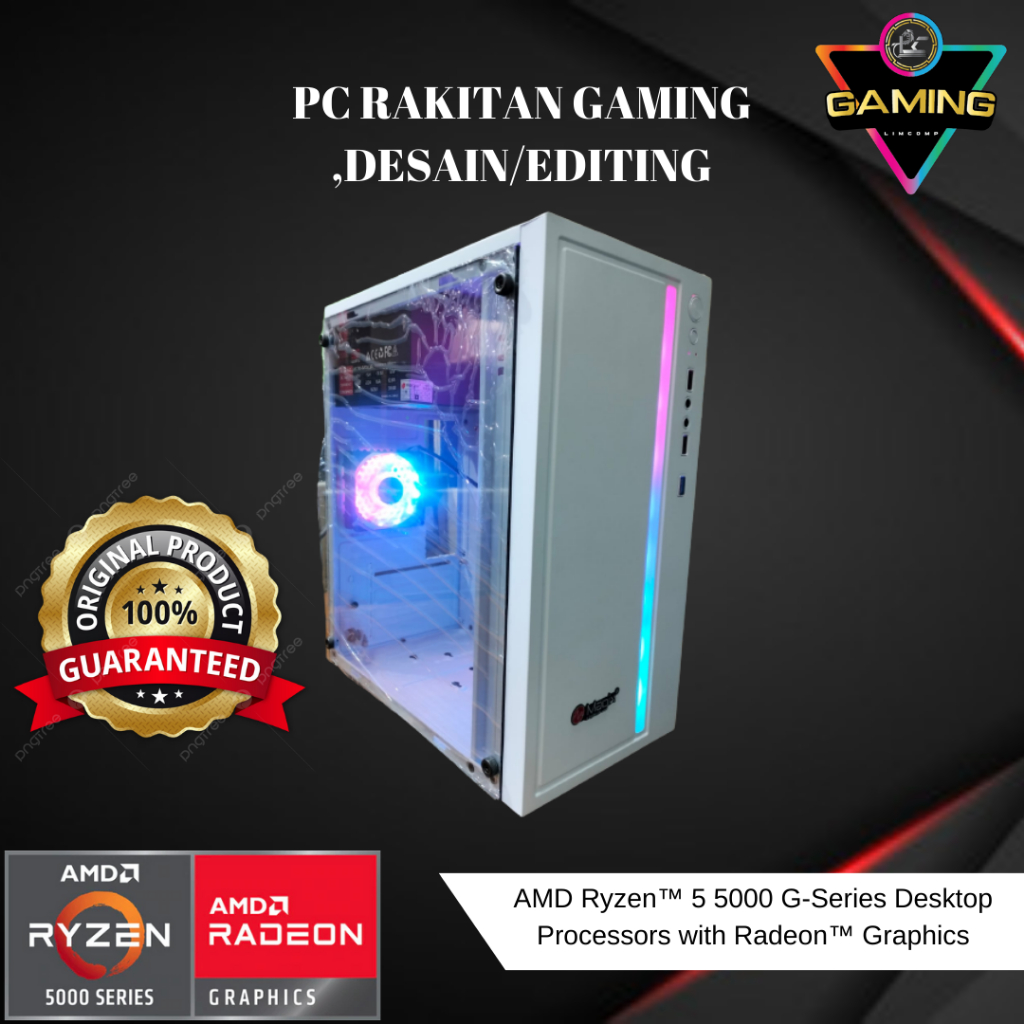 Jual PC Rakitan Murah amd ryzen 5-5600 G 8gb/16gb | Shopee Indonesia