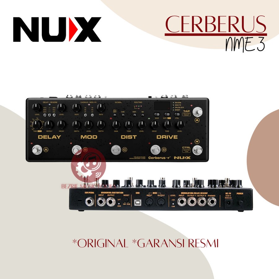 Jual NUX Cerberus NME-3 Integrated Effects Multi Pedal Controller Original | Shopee Indonesia