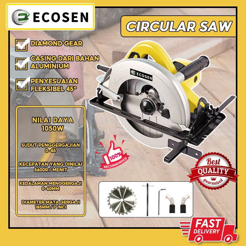 Jual ECOSEN Circular Saw / Mesin Gergaji / Mesin Potong/Mesin Sirkel Gergaji Potong Kayu Circle ...