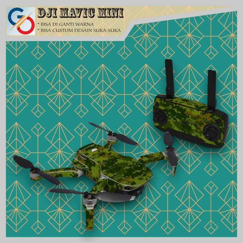 Jual DJI MAVIC MINI PROTECTOR DRONE TERLENGKAP CAD Camo | Shopee Indonesia
