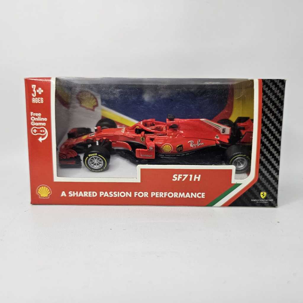 Jual Diecast Shell V-Power Burago Ferrari SF71H Formula Red | Shopee ...
