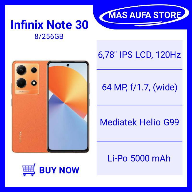 Jual Infinix Note 30 8/256GB Garansi Resmi | Shopee Indonesia