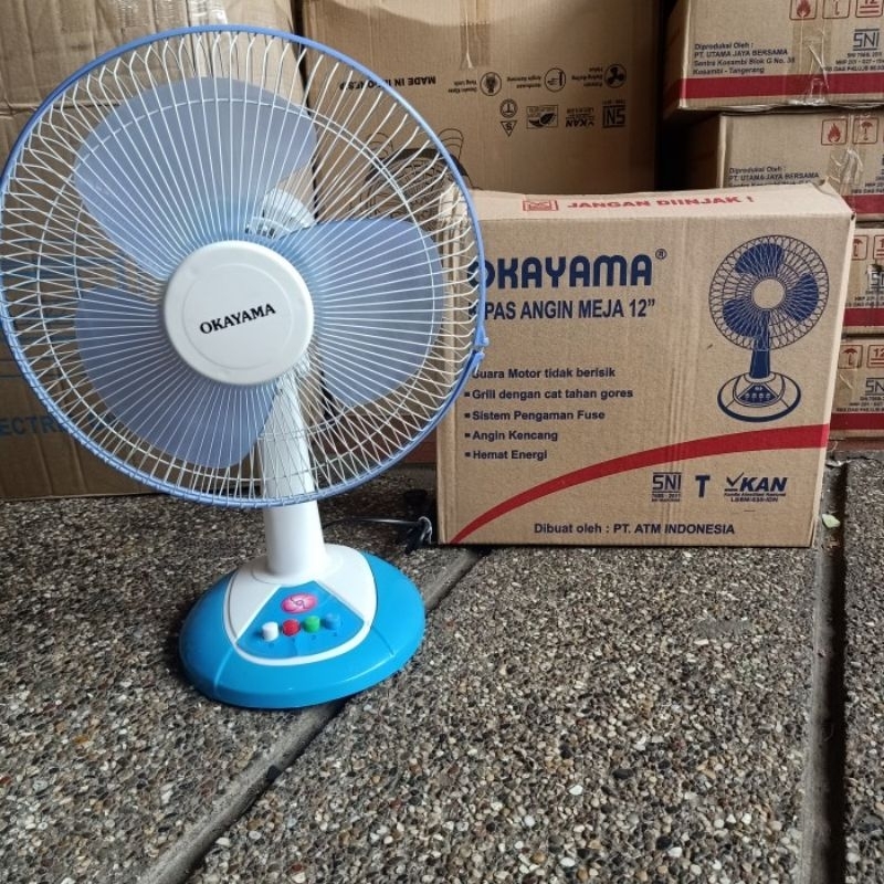 Jual Kipas Murah Kipas Duduk Okayama 1288 12 inch / Kipas Meja Kipas ...