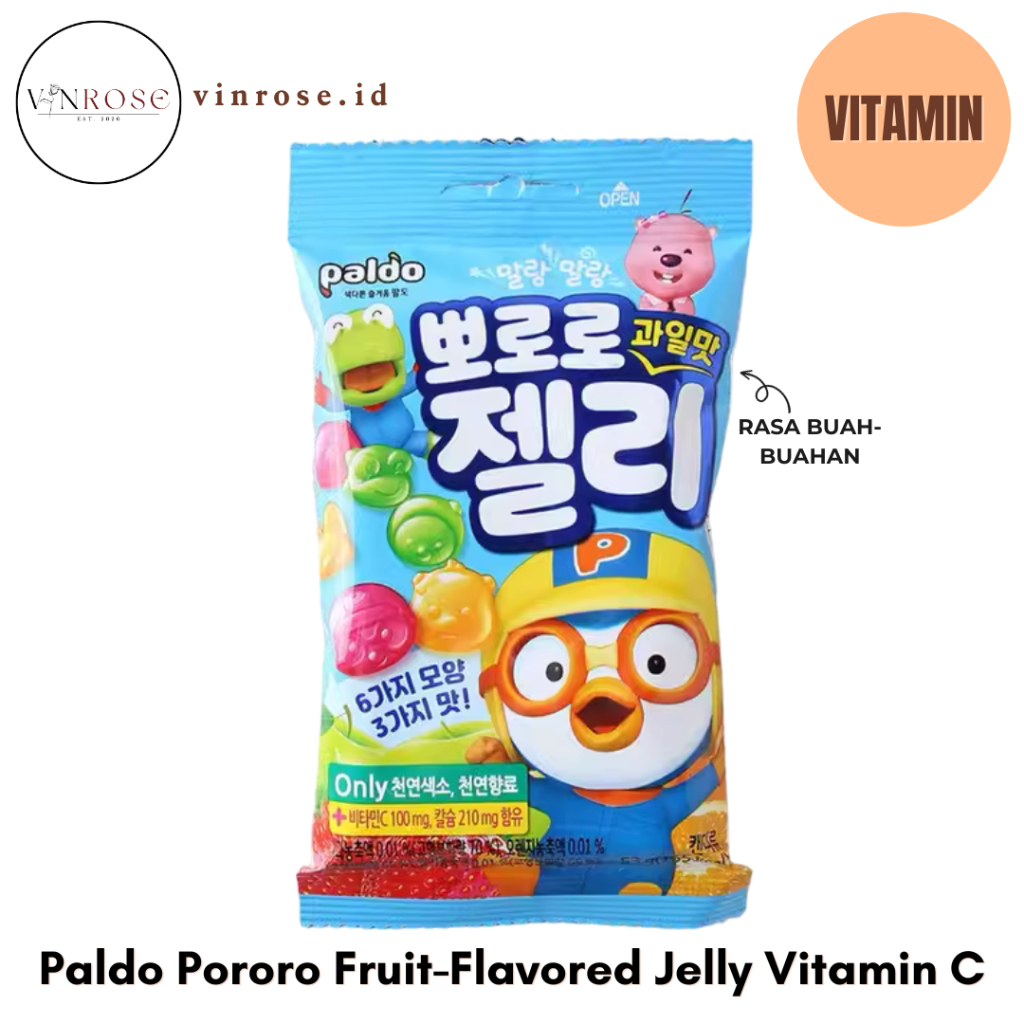 Jual Paldo Pororo Fruit-Flavored Jelly Vitamin C Korea/ Vitamin Anak | Shopee Indonesia