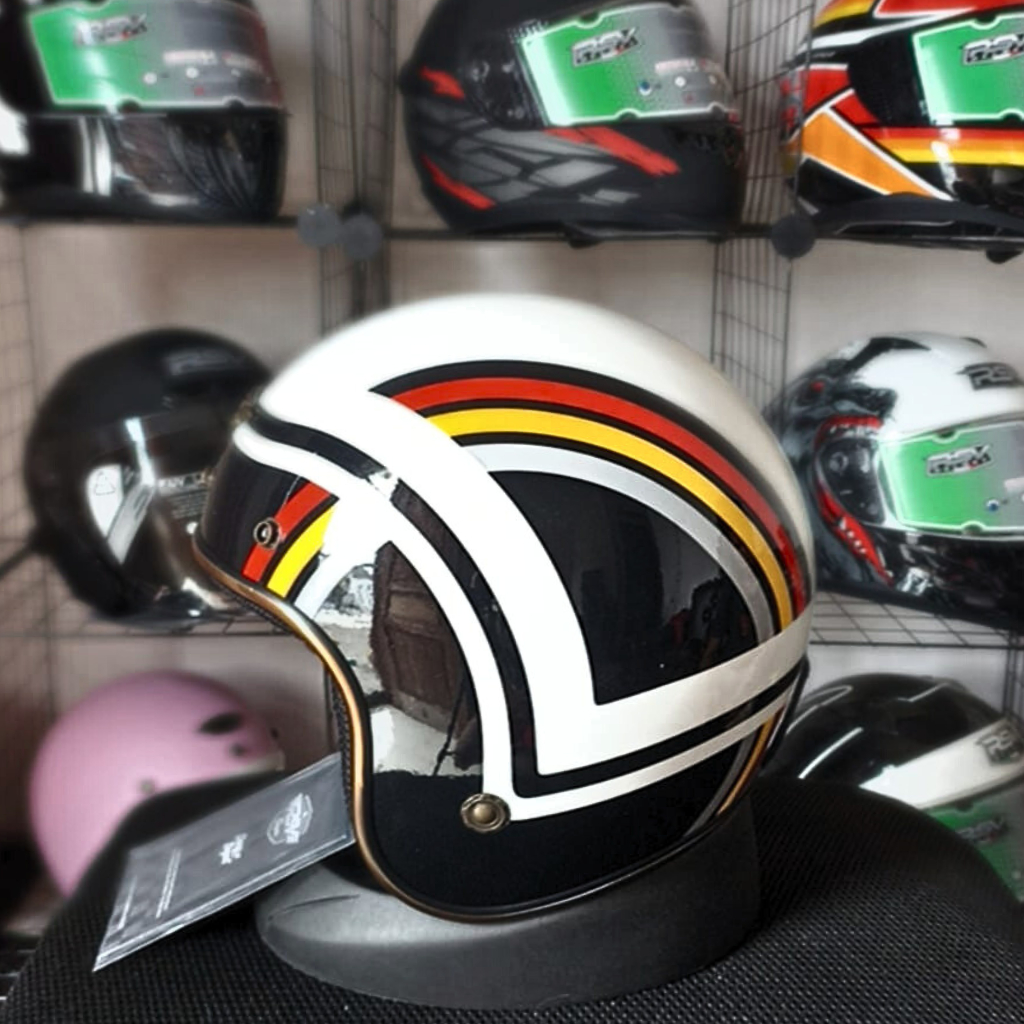 Jual HELM RSV CLASSIC ROTARY GLOSSY / HELM CLASSIC / HELM RSV | Shopee ...