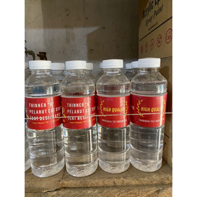 Jual THINNER/TENER/TINER BOTOL/TINER BOTOL AKUA/nd super gloos pengencer cat kayu/besi | Shopee ...