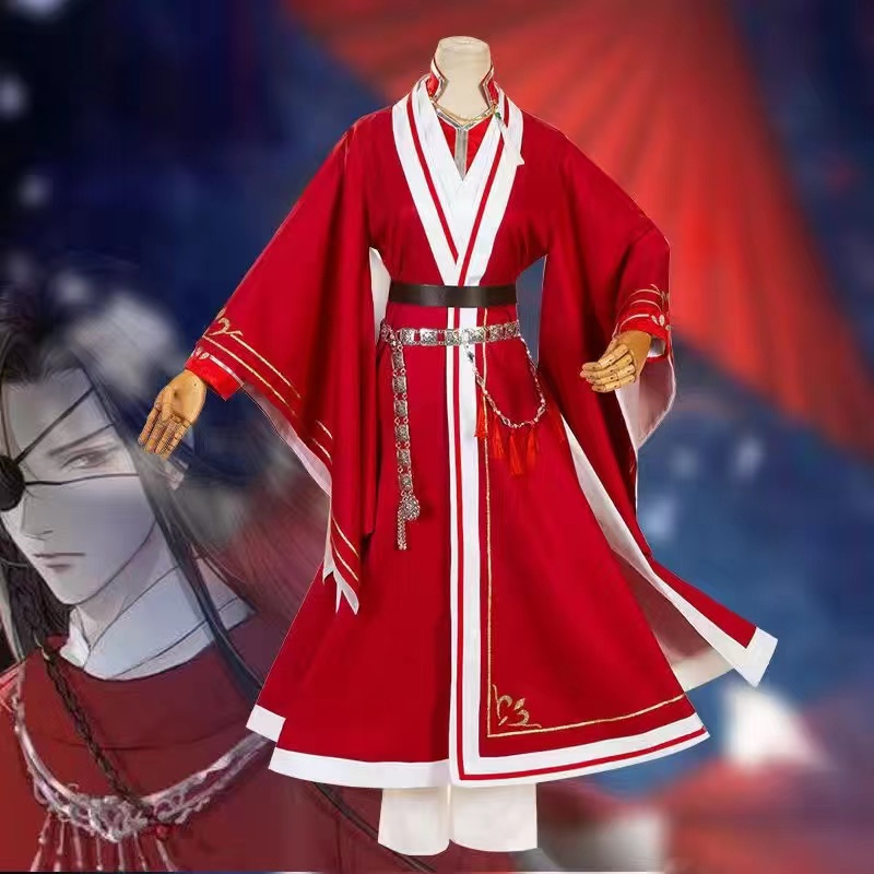 Jual Tian Guan Ci Fu Cosplay Costumes Hua Cheng Cosplay San Lang Red ...