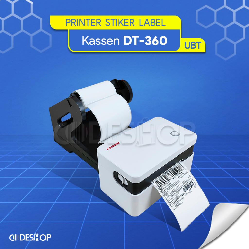 Jual Kassen DT360 Printer Barcode Thermal USB Bluetooth | Shopee Indonesia