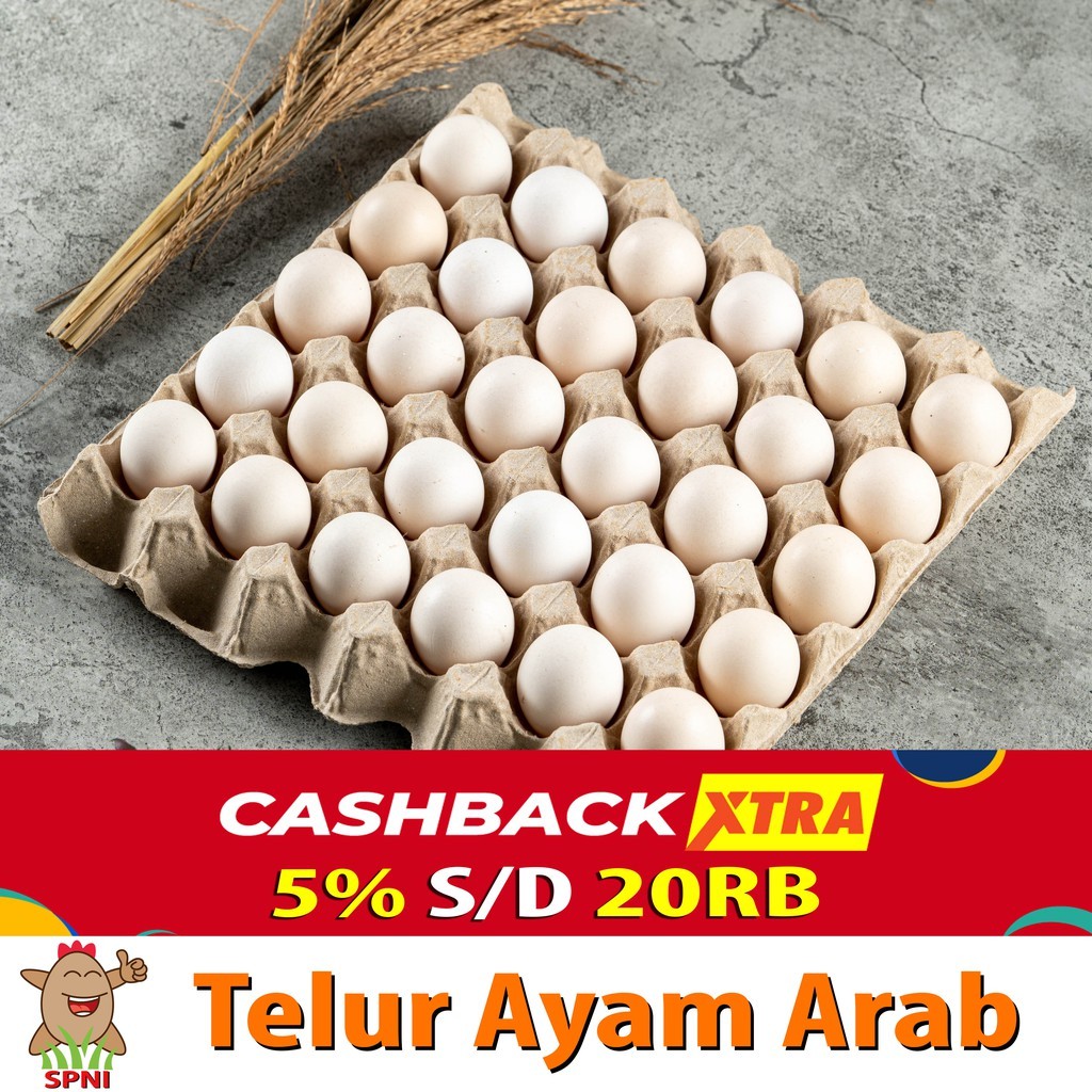 Jual Telur Ayam SPNI Jumbo (Grade A 30 Butir) Sortiran Mesin 1 Papan ...