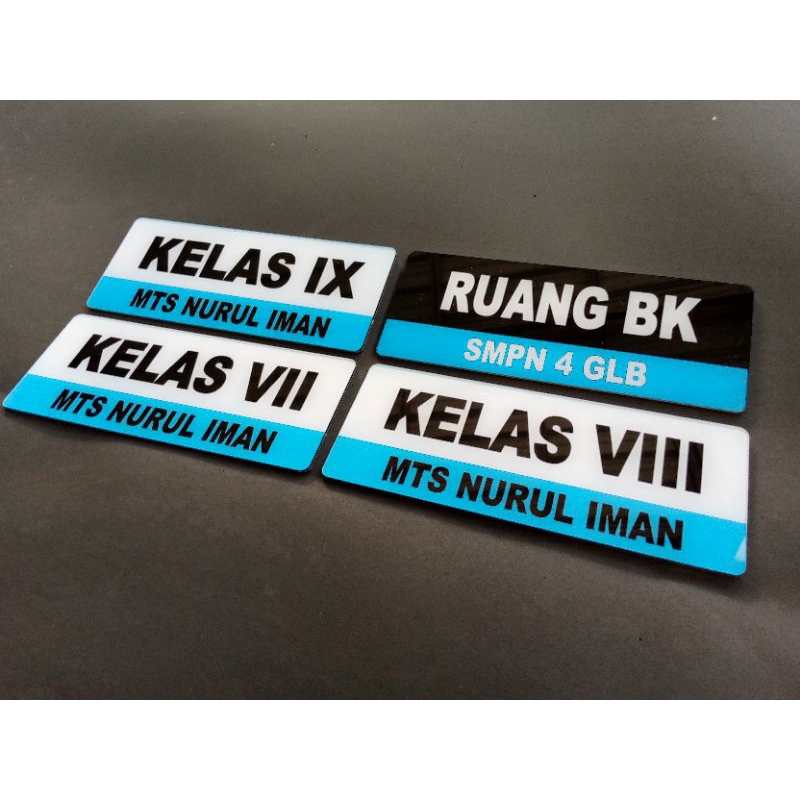 Jual name tag//ruang kelas//gedung//sekolah | Shopee Indonesia