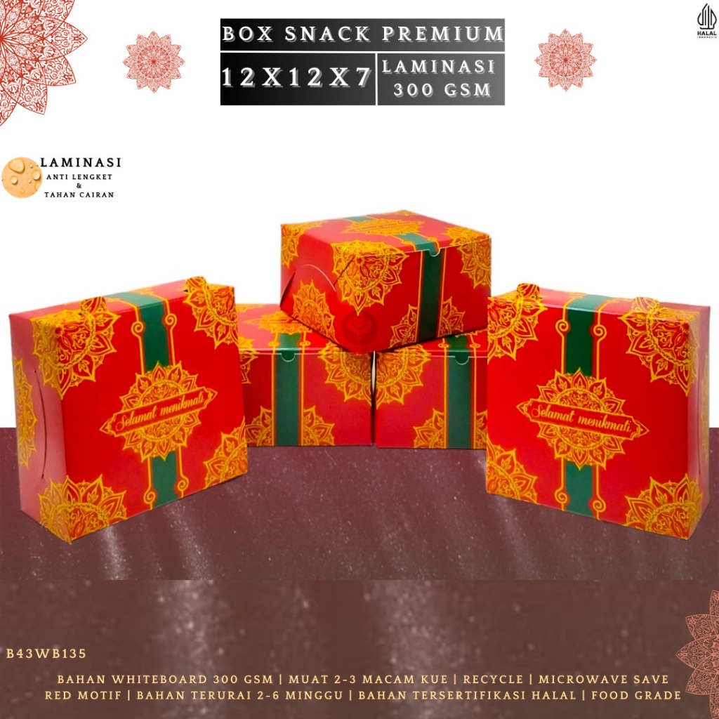 Jual Snack Box 12x12 Premium (B43WB135-Laminasi) | Shopee Indonesia