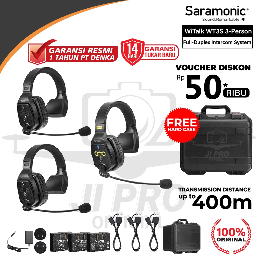 Jual Saramonic WiTalk WT3S 3-Person Full-Duplex Intercom System WT 3S ...