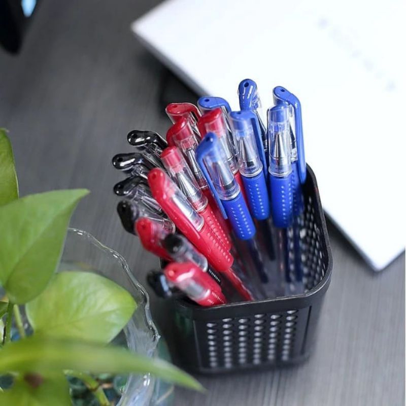 Jual Pen Tinta hitam merah biru Pulpen sekolah alat tulis kantor ...
