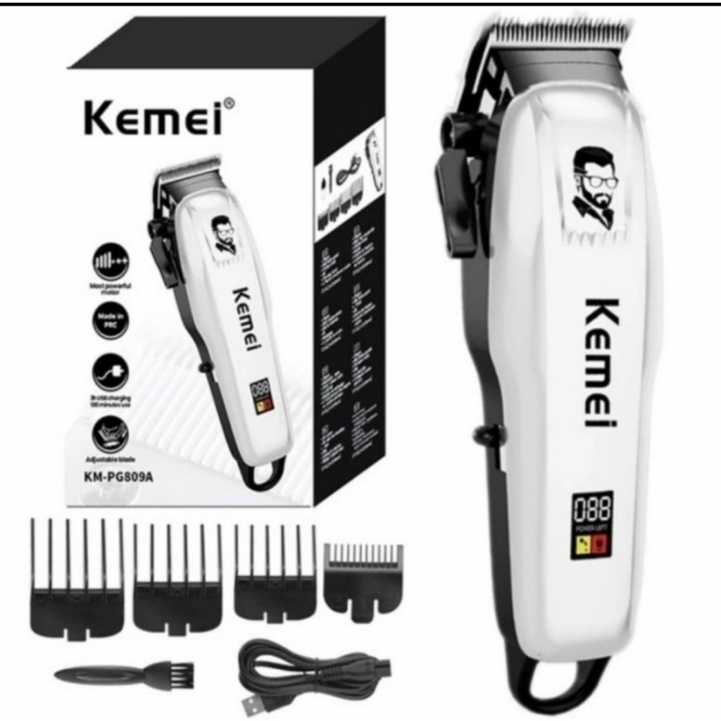 Jual Alat Cukur Rambut Elektrik Hair Clipper Kemei KM-PG809A Potong Rambut | Shopee Indonesia