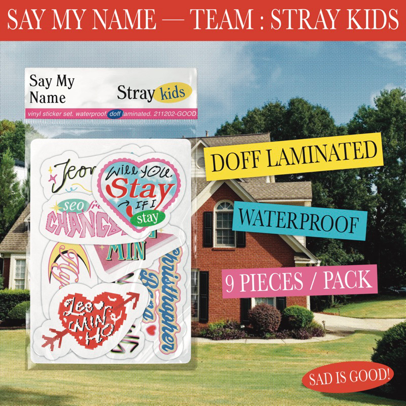 Jual STRAY KIDS member name sticker - Say My Name | Shopee Indonesia