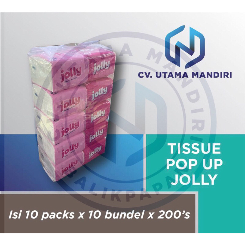 Jual Tissue Pop Up Jolly Bundle (isi 10 packs) | Shopee Indonesia