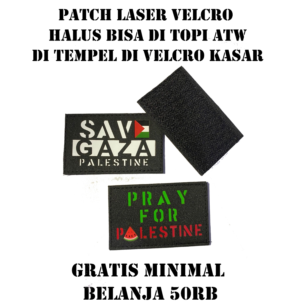 Jual PATCH LASER CUT / PATCH LASER / PEREKAT LASER Free Palestine I ...