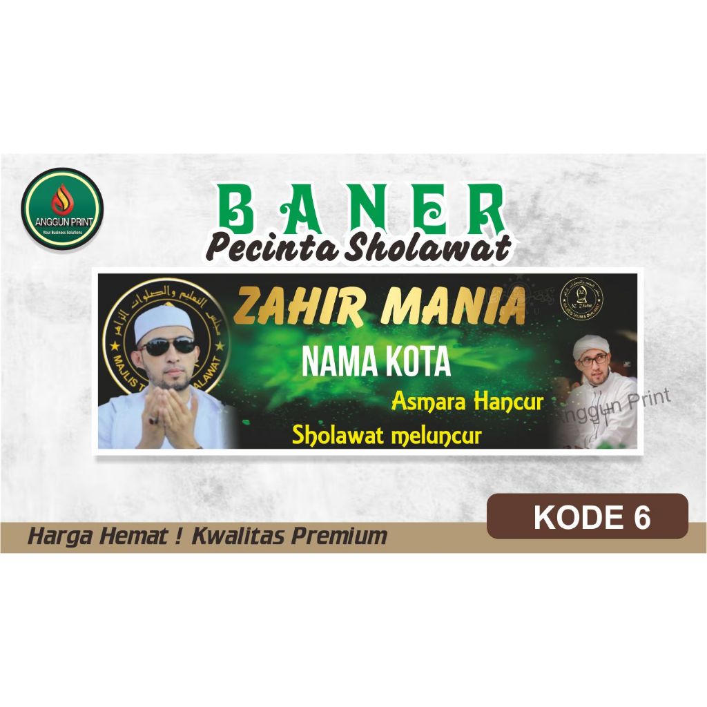 Jual Banner pecinta sholawat, spanduk sholawat zahir mania | mafia ...