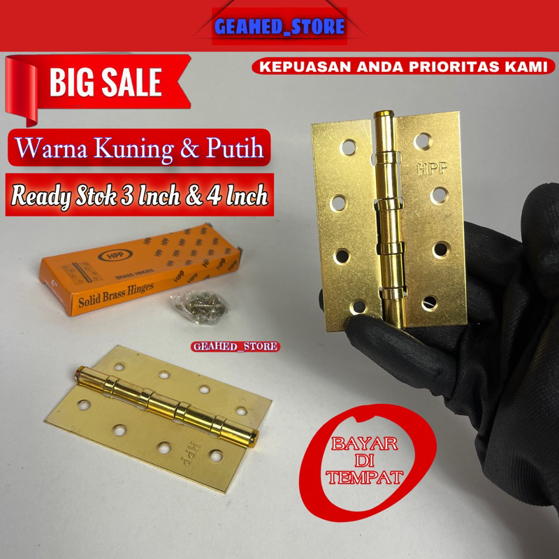 Jual Engsel Plat Engsel Plat Jendela Engsel Pintu Engsel jendela 3" 4 ...