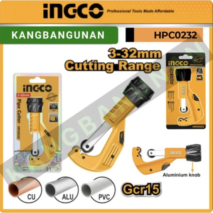 Jual Tube Pipe Cutter (3-32 mm) INGCO HPC0232 - Potong Pipa AC Tembaga ...