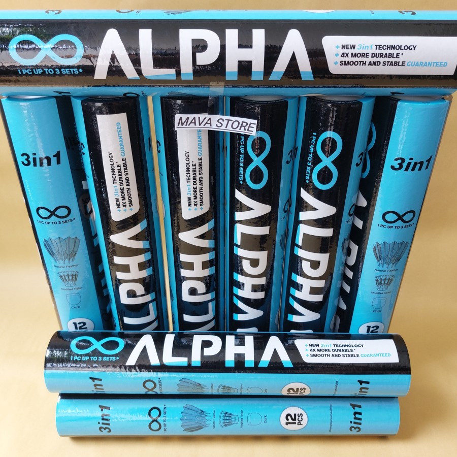 Jual ALPHA / ALPHA SHUTTLECOCK 3IN1 / BADMINTON KOK BULUTANGKIS ...