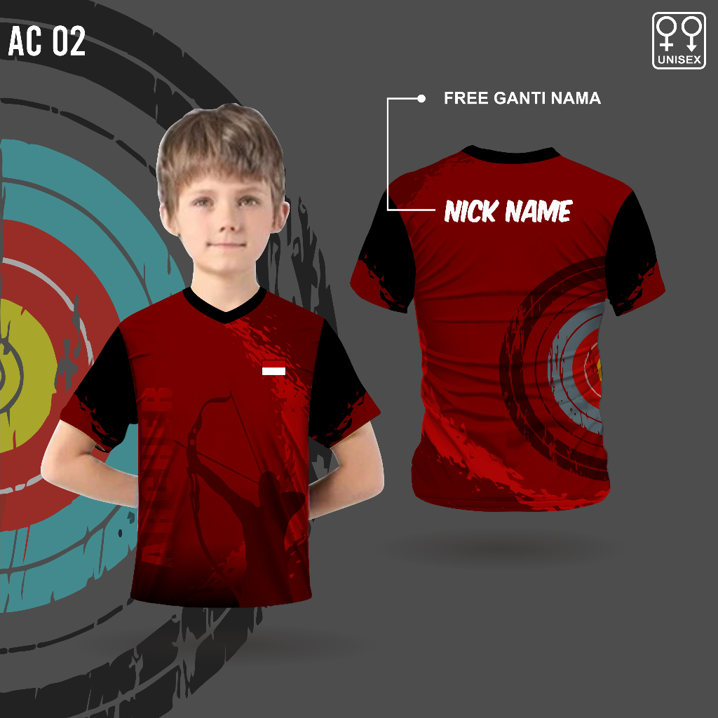 Jual Jersey anak kaos panahan archer baju olah raga panahan | Shopee ...